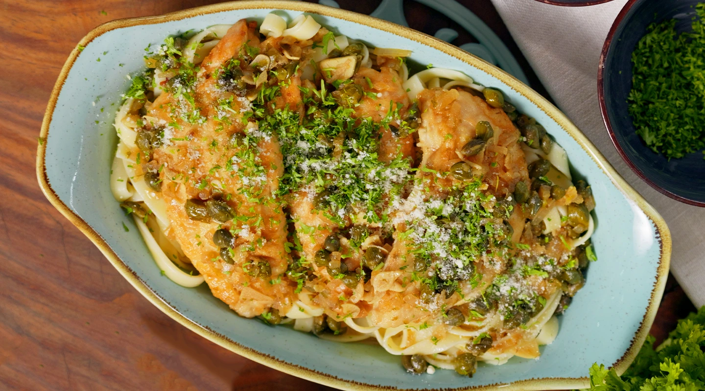 Pollo con alcaparras - Pollo Rico